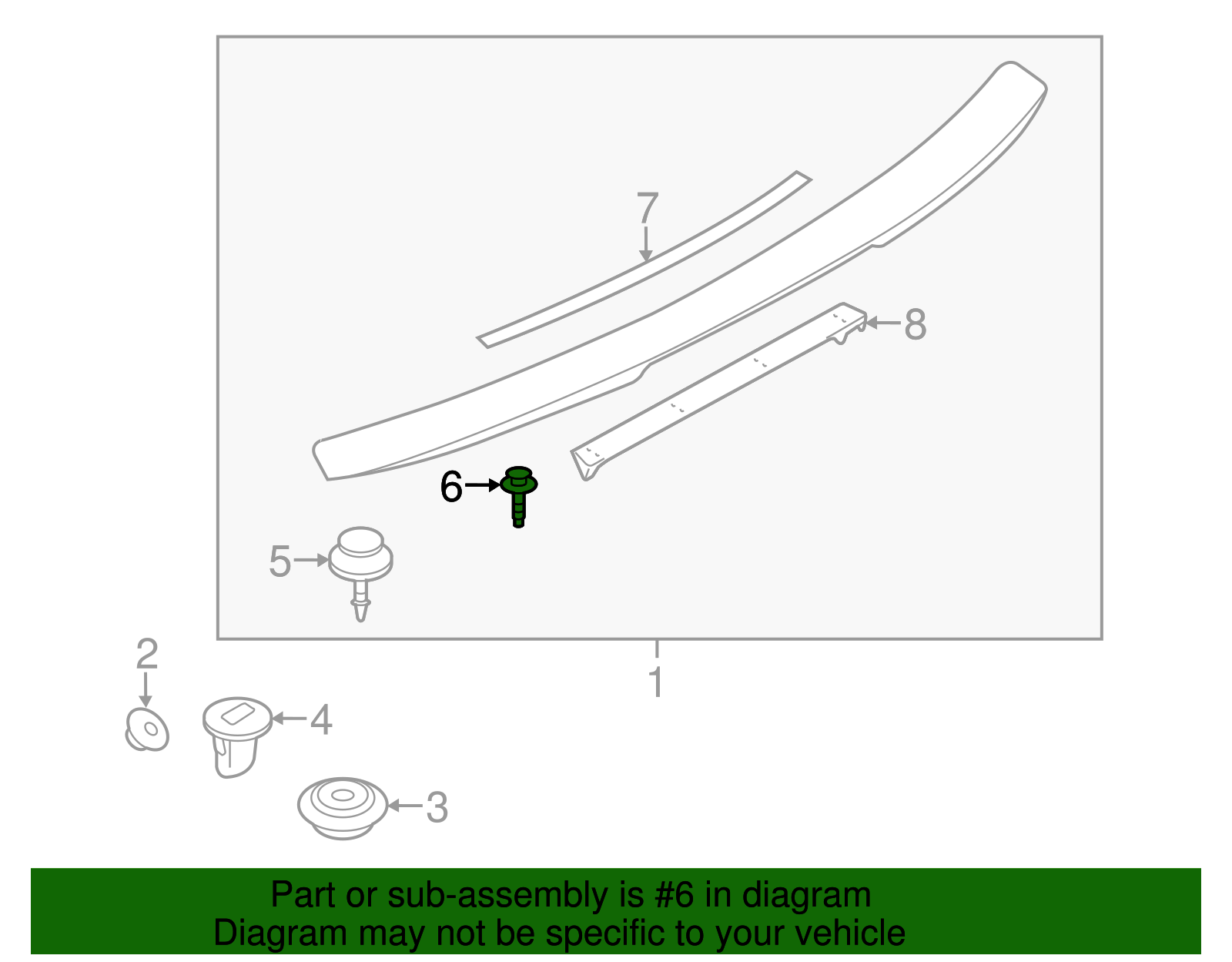 EG21-50-7M5B - Spoiler Bolt 2007-2012 Mazda CX-7 | Florida Mazda Parts