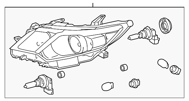 81110-06800 - Headlamp Assembly, Right - 2012-2014 Toyota Camry | OEM ...