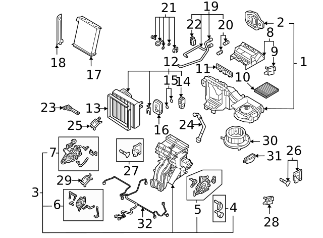 2020-2024 Audi HVAC System Wiring Harness 5QB-971-566 | AutoNationParts.com