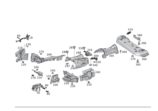 166-682-11-71 - Shielding 2012-2019 Mercedes-Benz | Mercedes-Benz USA Parts