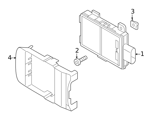 4N0-907-693 - Blind Spot Detection System Warning Sensor Bracket 2019 ...