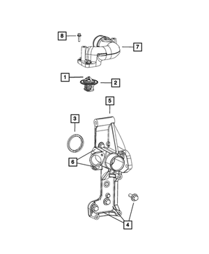 2019-2024 Ram Water Outlet Connector 68445349AA | Mopar OEM Parts Outlet