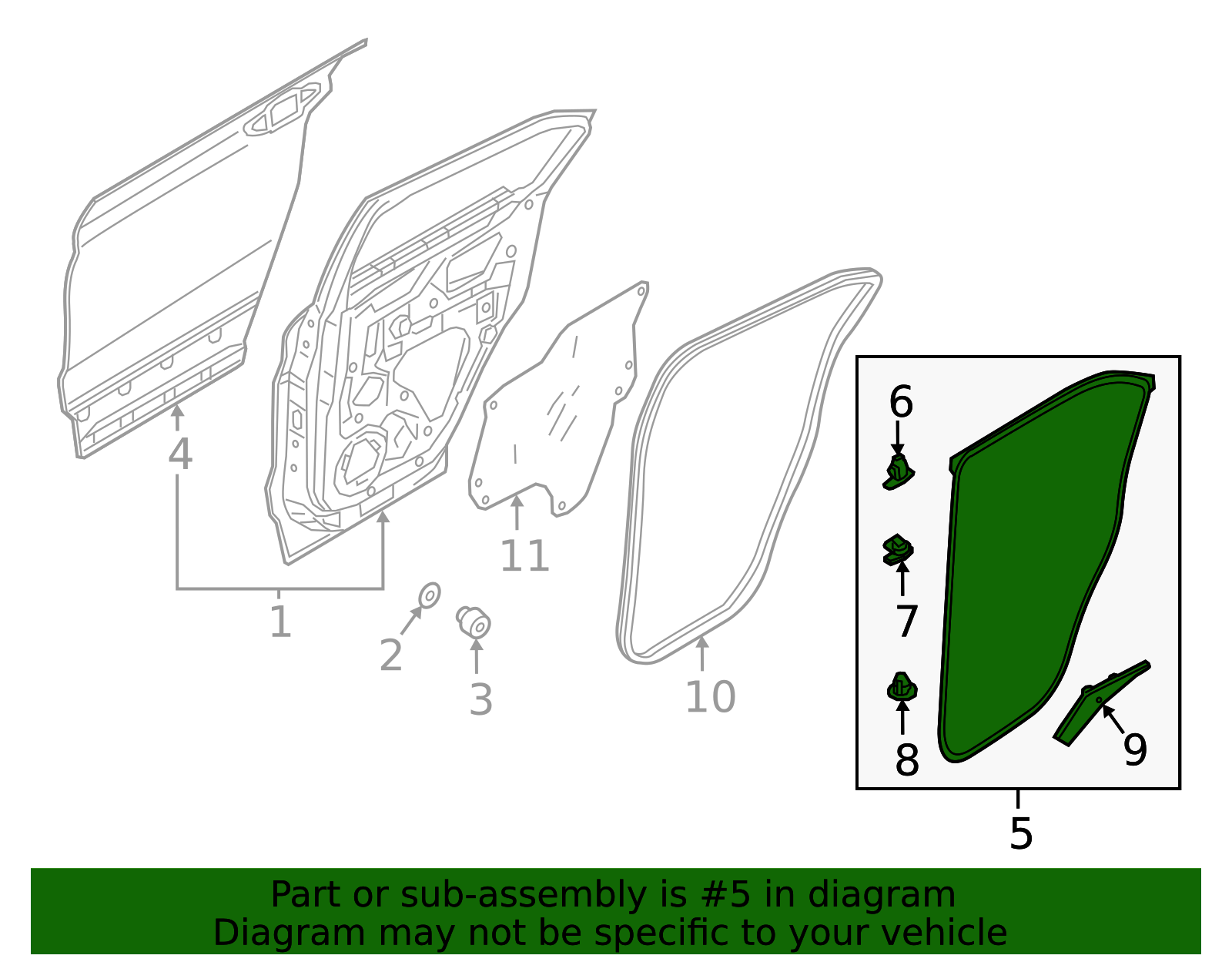 2018-2024 Mitsubishi Eclipse Cross Door Weather-Strip 5755A410 | OEM ...