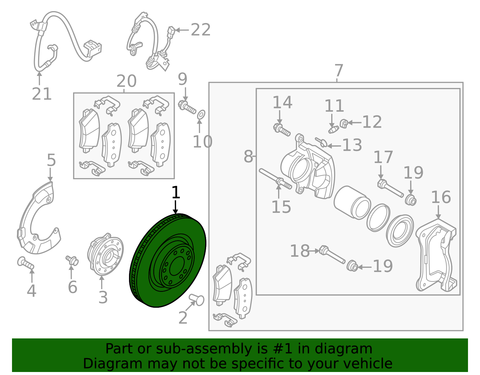 2021-2025 Genesis Disc Brake Rotor 51712-T1100 | Parts Genesis of Cary