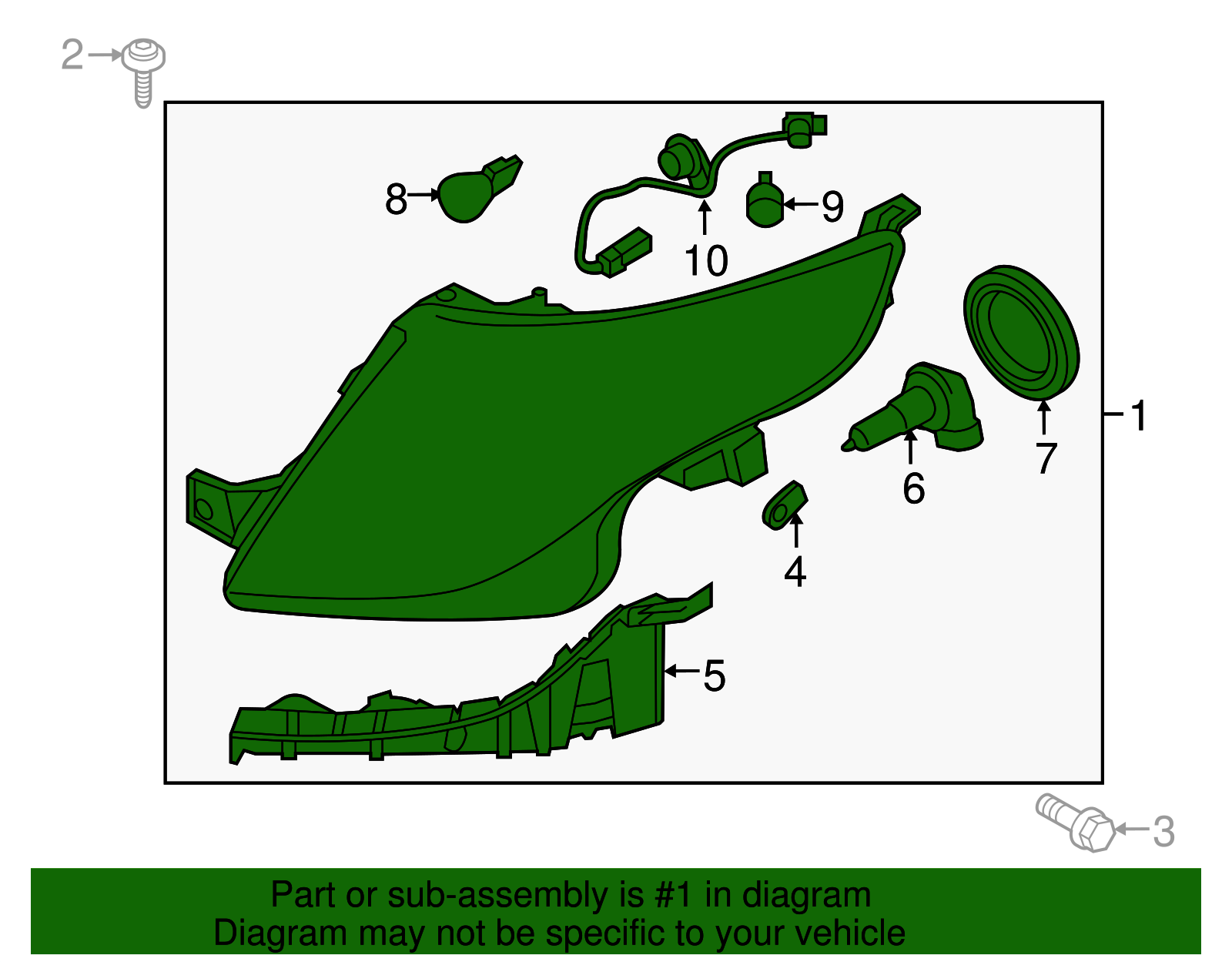 2013-2015 Ford | Composite Assembly | DB5Z-13008-H | Walls' Ford Parts
