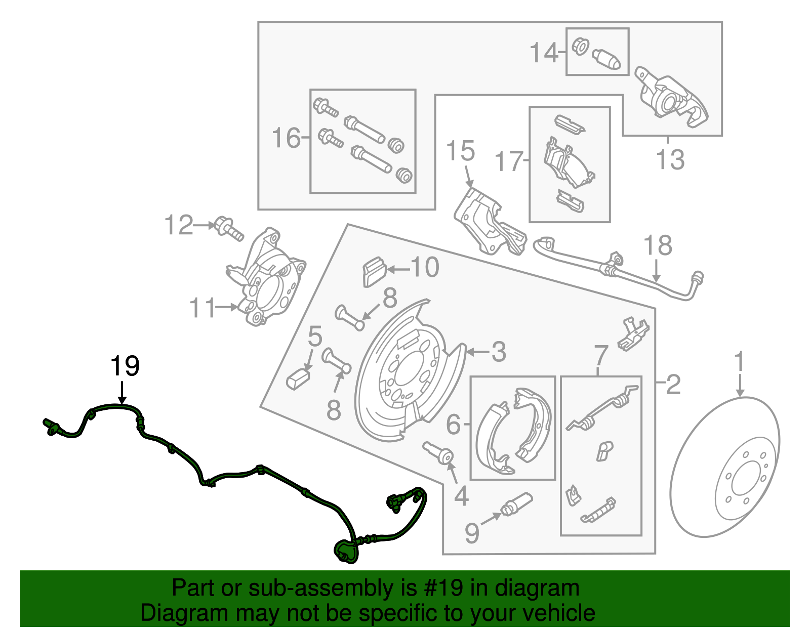 Ford Dealership 2011-2014 Ford F-150 Motorcraft™ ABS Wheel Speed Sensor ...