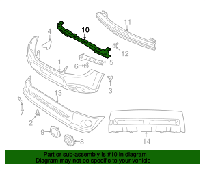2009-2013 Subaru Forester Energy Absorber 57705SC000 | Subaru Parts Store