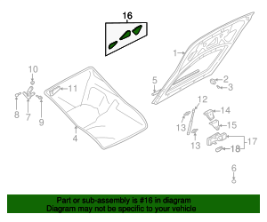 2010-2019 Volkswagen Sound Absorber 000-863-890-A | QuirkParts