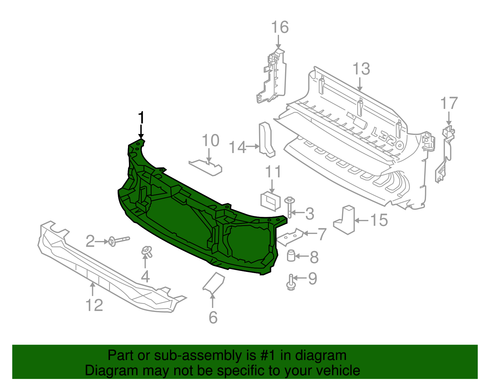 2005-2016 Land Rover Radiator Support LR054853 | OEM Parts Online