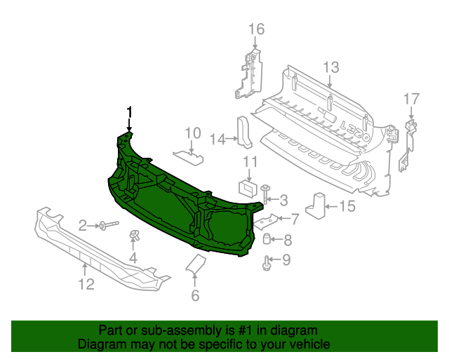 2005-2016 Land Rover Radiator Support LR054853 | OEM Parts Online