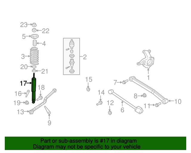 Shock Absorber 68027799AE | Mopar Estores