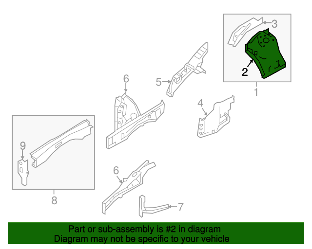 F4141-3JAMA - Strut Tower 2013-2020 Nissan Pathfinder | Nissan Parts ...