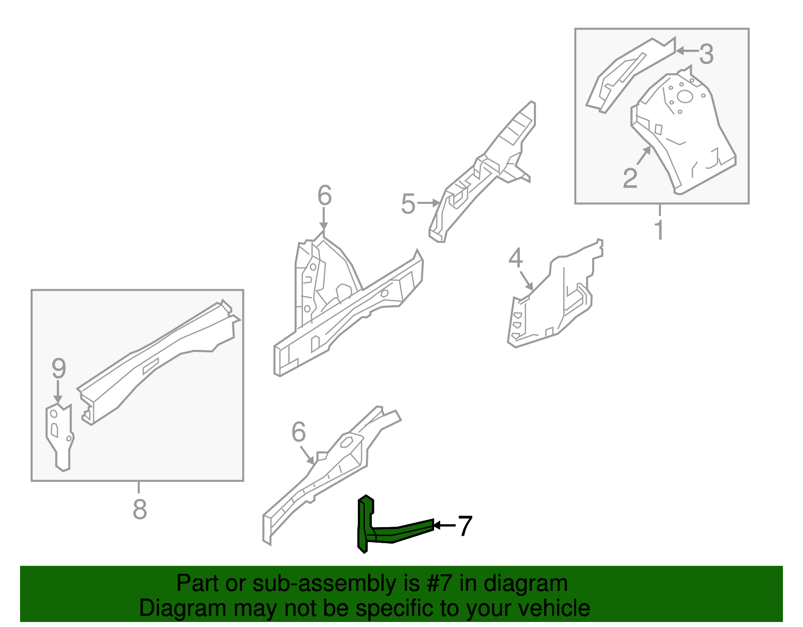 2013-2020 Nissan Pathfinder Front Support F2520-3JAMA | My Nissan Part