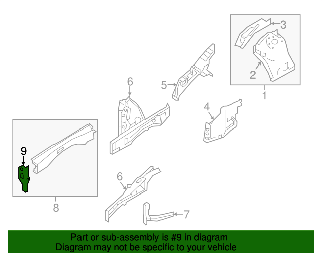 G51A6-9NBMA - Rail End 2015-2020 Nissan Pathfinder | Nissan Parts ...