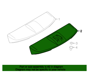 Spoiler - 2017-2019 Land Rover Range Rover Evoque (LR095282) | Land ...