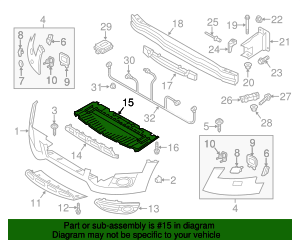 8K0-807-233-C - Rear Plate 2013-2016 Audi allroad | Audi OEM Parts