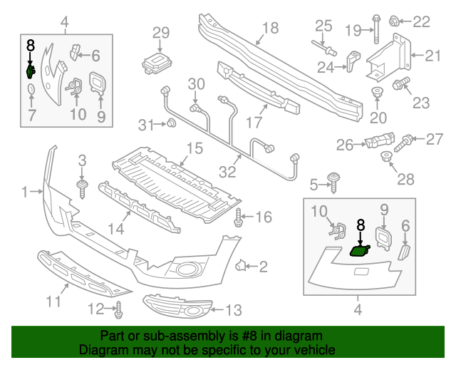 8K0-955-276-E-GRU - Cap 2013 Audi allroad | Audi OEM Parts