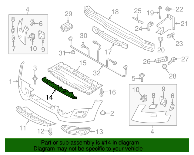 8K0-807-233-D - Bumper Splash Shield 2013-2016 Audi allroad ...