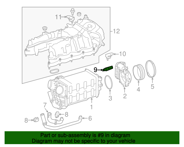 2011-2021 Mercedes-Benz Air Intake Temp Sensor 276-905-00-00 | MB OEM Parts