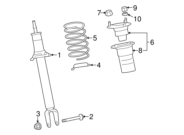 2007-2017 Lexus Strut Mount 48680-50120 | OEM Parts Online