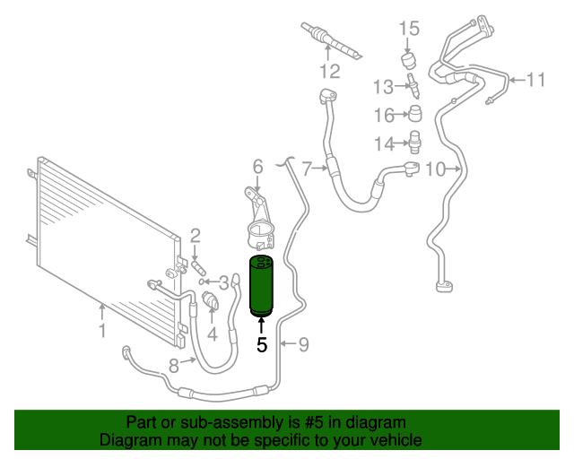 4F0-820-191-B - Dehydrator 2005-2015 Audi | Audi OEM Parts