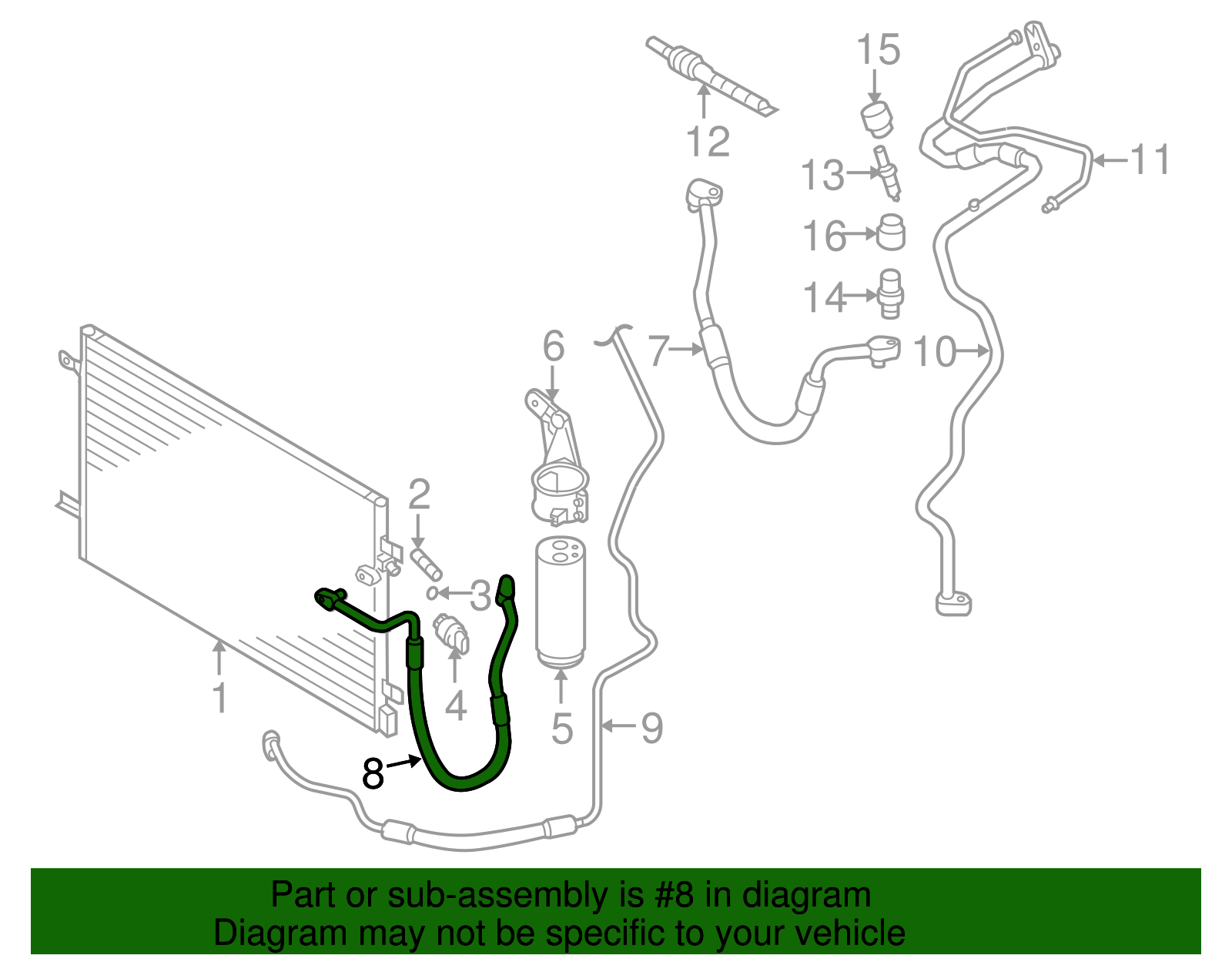 2007-2011 Audi S6 Upper Hose & Tube 4F0-260-701-T | Audi OEM Parts Guy