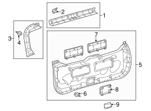 2015-2017 Toyota Prius V Lower Trim Panel 67750-47050-C0 | Toyota Parts ...