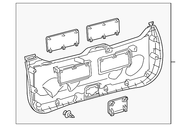 2015-2017 Toyota Prius V Lower Trim Panel 67750-47050-C0 | Toyota Parts ...