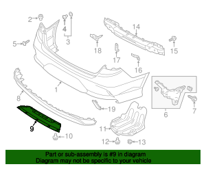 2018-2019 Hyundai Sonata Bumper Splash Shield 86697-E6700 | QuirkParts