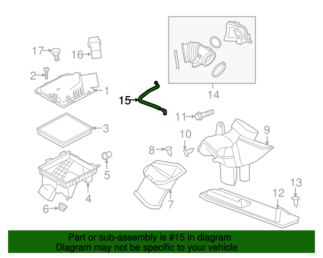 2010-2016 Buick LaCrosse Positive Crankcase Ventilation (PCV) Tube ...