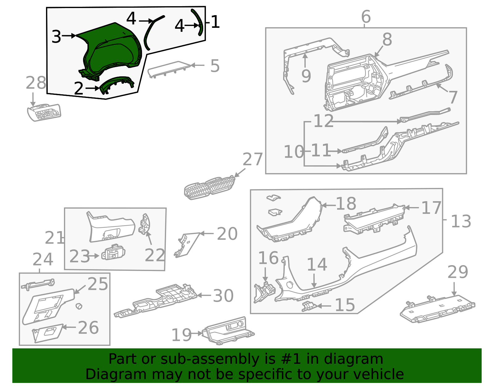 2020-2022 Toyota Highlander 2020-2022 Toyota Highlander - Cluster Panel ...
