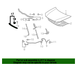 2005-2010 Toyota Avalon Hood Molding (Front) 75770-AC010 | Toyota OEM ...