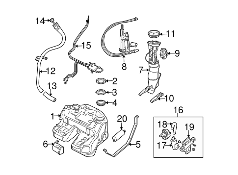 Fuel System Components for 2006 Land Rover Range Rover | Land Rover ...