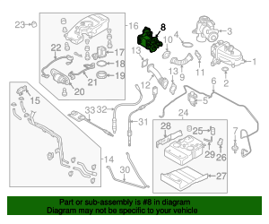 059-131-512-AR - Exhaust Gas Recirculation (EGR) Cooler 2010-2012 Audi ...