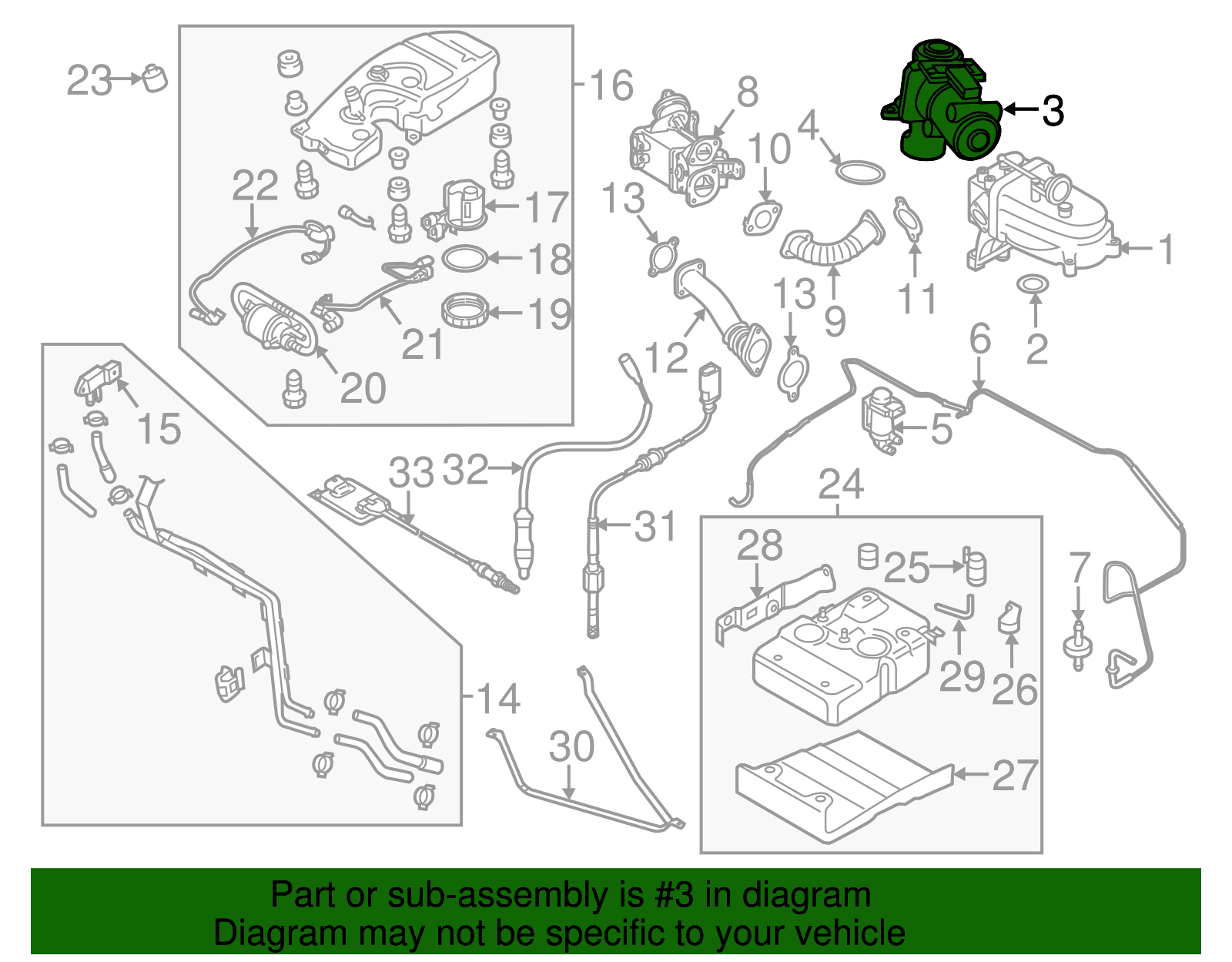 2009-2015 Audi Q7 Egr Valve 059-131-502-G | Audi USA Parts