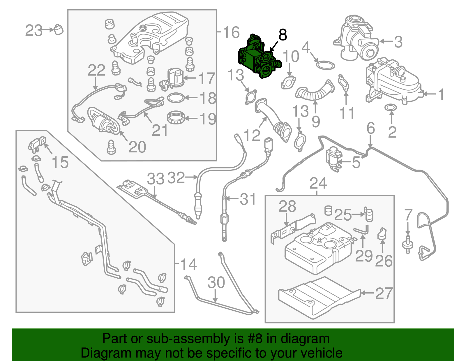 2010-2012 Audi Q7 Egr Cooler 059-131-515-FA | Retail Performance Auto Parts