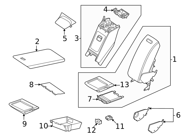 223-970-07-01-3F10 - Seat Storage Drawer 2021-2023 Mercedes-Benz ...