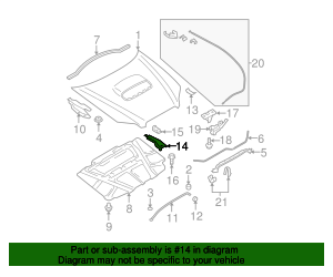 57232AG05A - Bracket - 2005-2009 Subaru | World OEM Parts Subaru