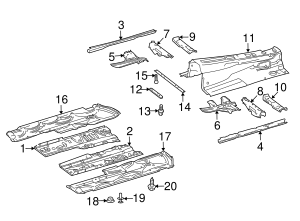 212-610-05-20 - Front Cross-Member 2010-2018 Mercedes-Benz | Mercedes ...