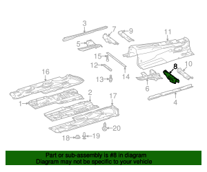 212-610-05-20 - Front Cross-Member 2010-2018 Mercedes-Benz | Mercedes ...