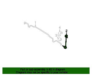 2002-2008 Nissan Stabilizer Link 54668-8J000 | OEM Parts Online