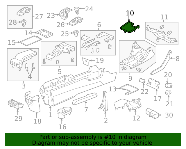 77291-TBA-A01ZA - Front Panel Mat 2016-2021 Honda Civic | Honda Parts ...
