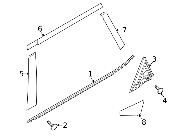 2020-2023 Kia Soul Rear Molding 83830-K0000 | OEM Parts Online