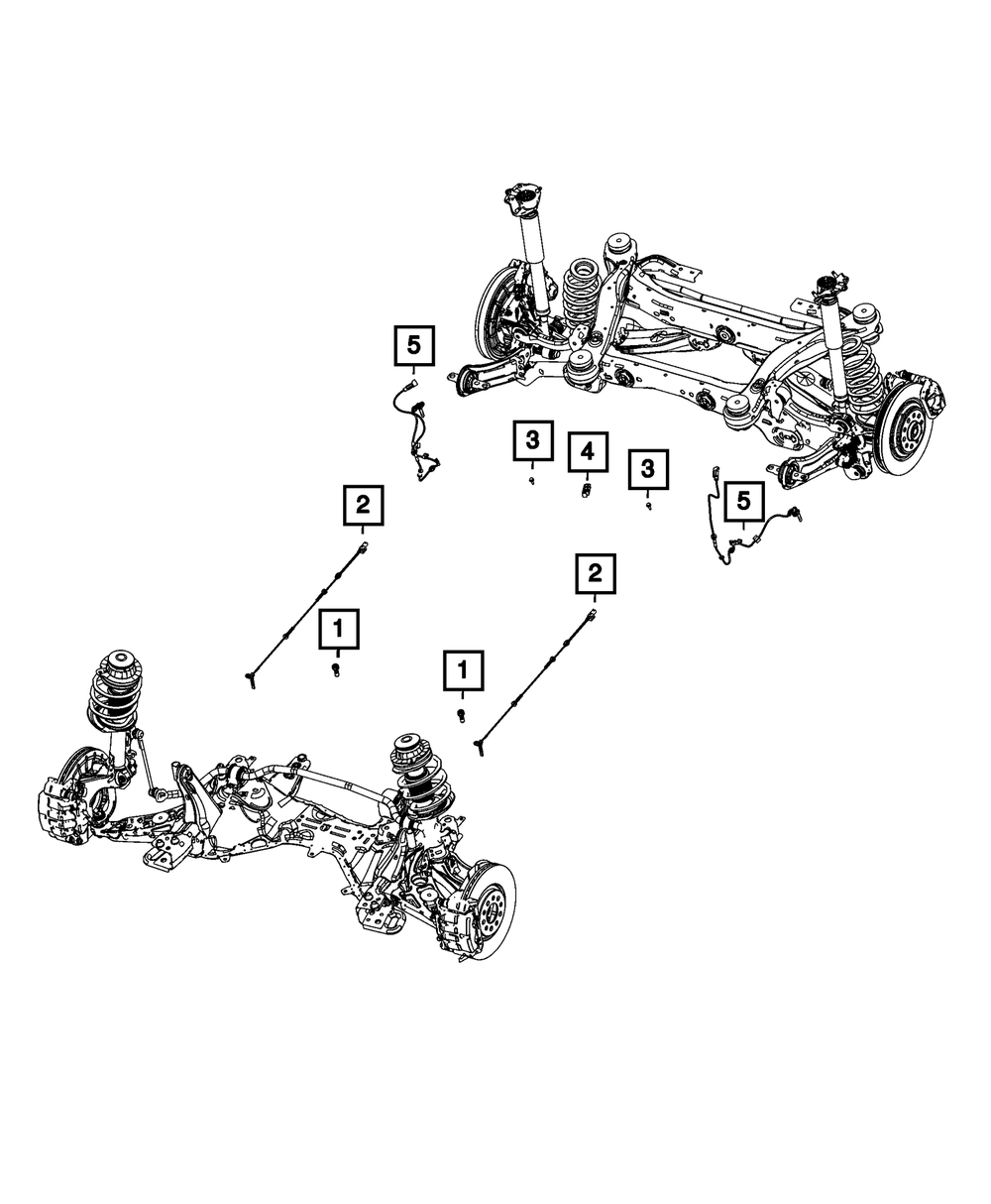 2014-2023 Jeep Cherokee Wheel Speed Sensor, Front 68141887AF | Mopar ...