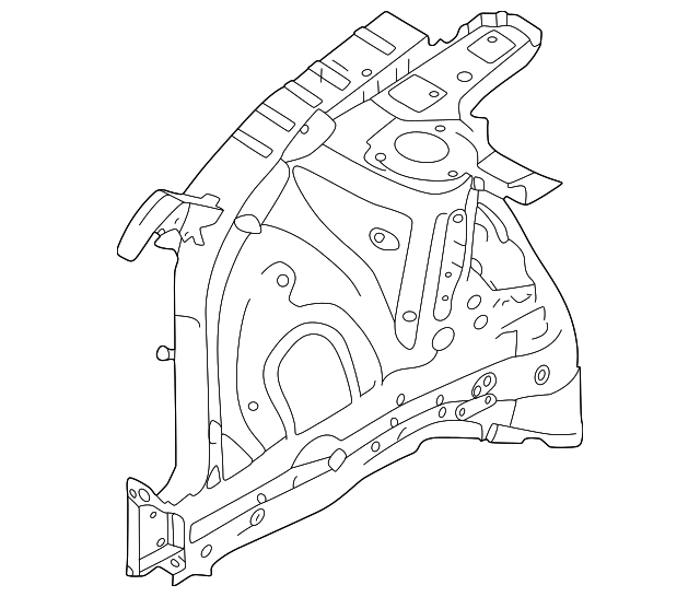 2022-2025 Hyundai Santa Cruz Apron Assembly 64501-K5000 | Hyundai ...