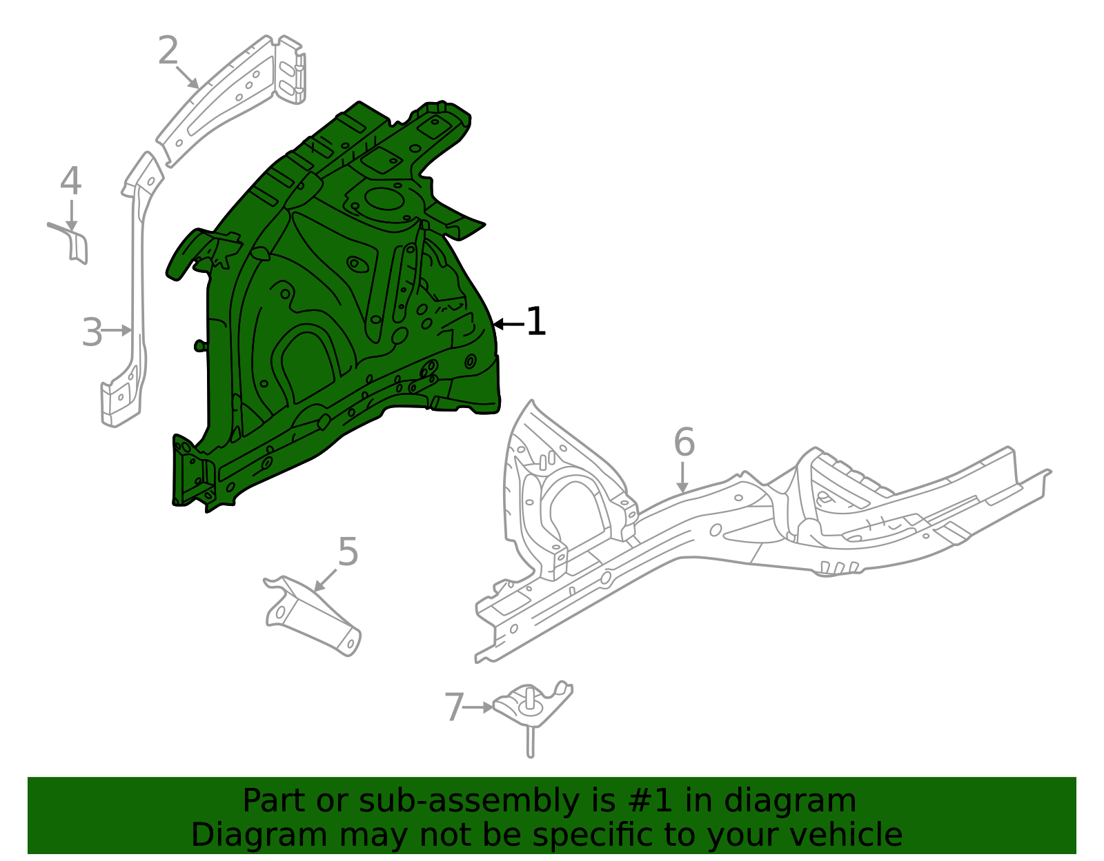2022-2025 Hyundai Santa Cruz Apron Assembly 64501-K5000 | Hyundai ...