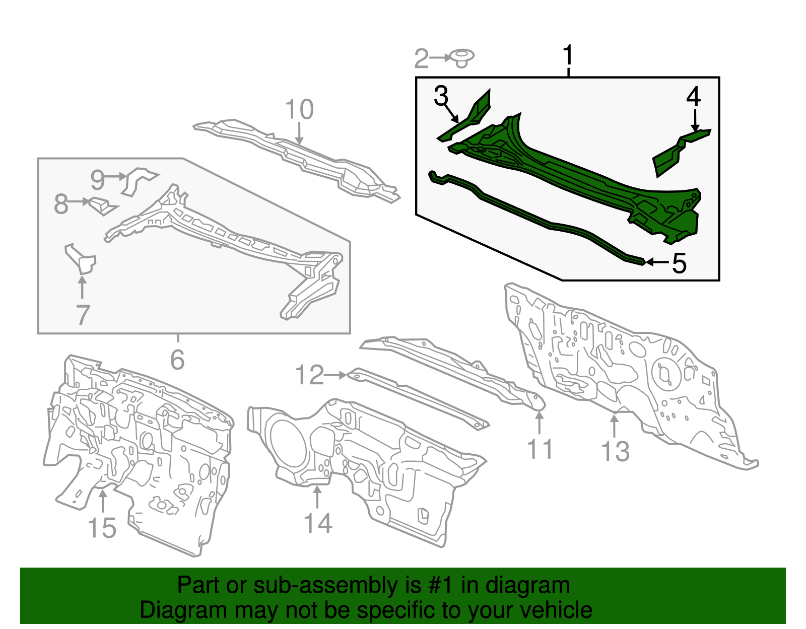 74200-T7W-A00 - Cowl Top Assembly Front - 2016-2018 Honda HR-V ...
