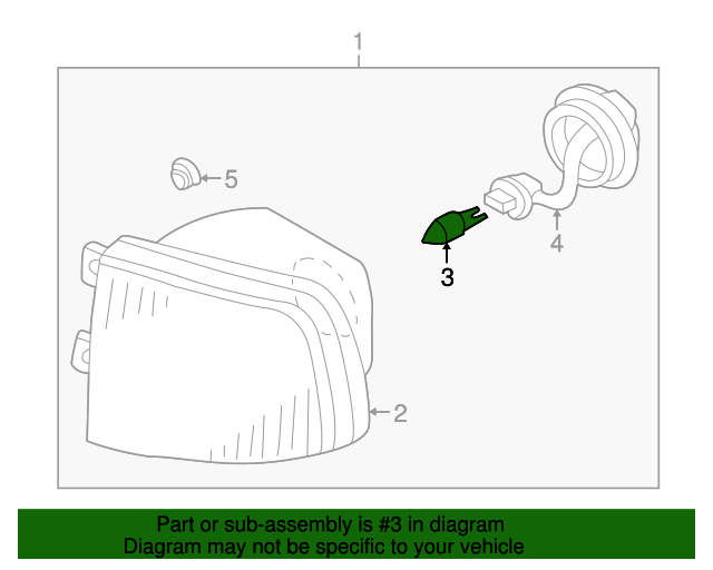 1995-2004 Nissan Bulb B629C-C9904 | TascaParts.com