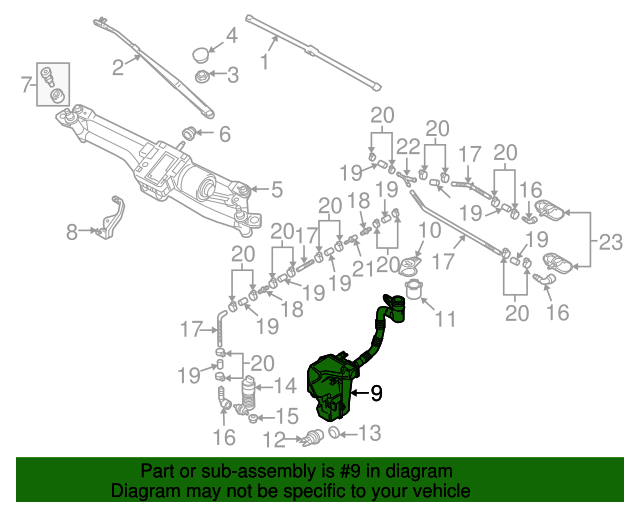 1K0-955-453-S - Washer Reservoir 2006-2013 Audi | Audi OEM Parts