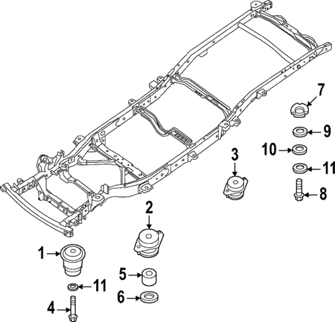 Body Mounting for 2022 Nissan Frontier | Tom Wood Nissan Parts